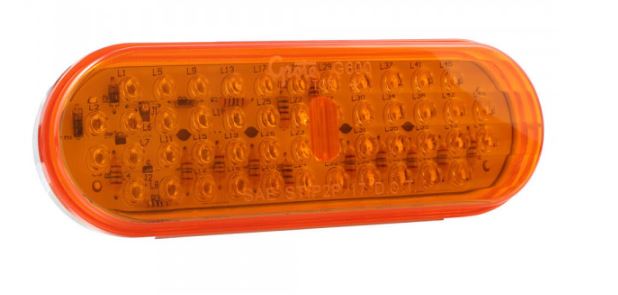 LAMPARA OVALADA AMBAR 56 LED GROTE – Firo Central